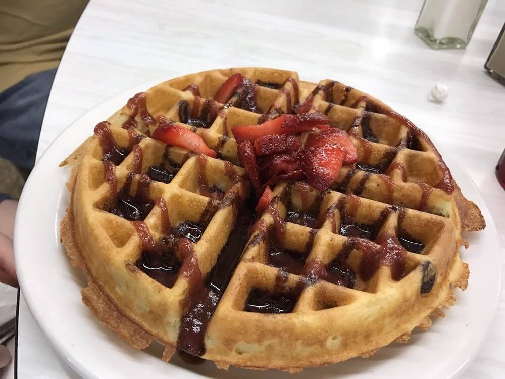WIC recipes Waffles with Fruit and Chocolate