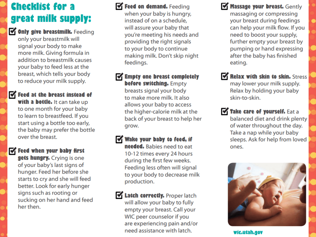 Utah WIC Nutrition Resources Handouts English | JPMA, Inc.